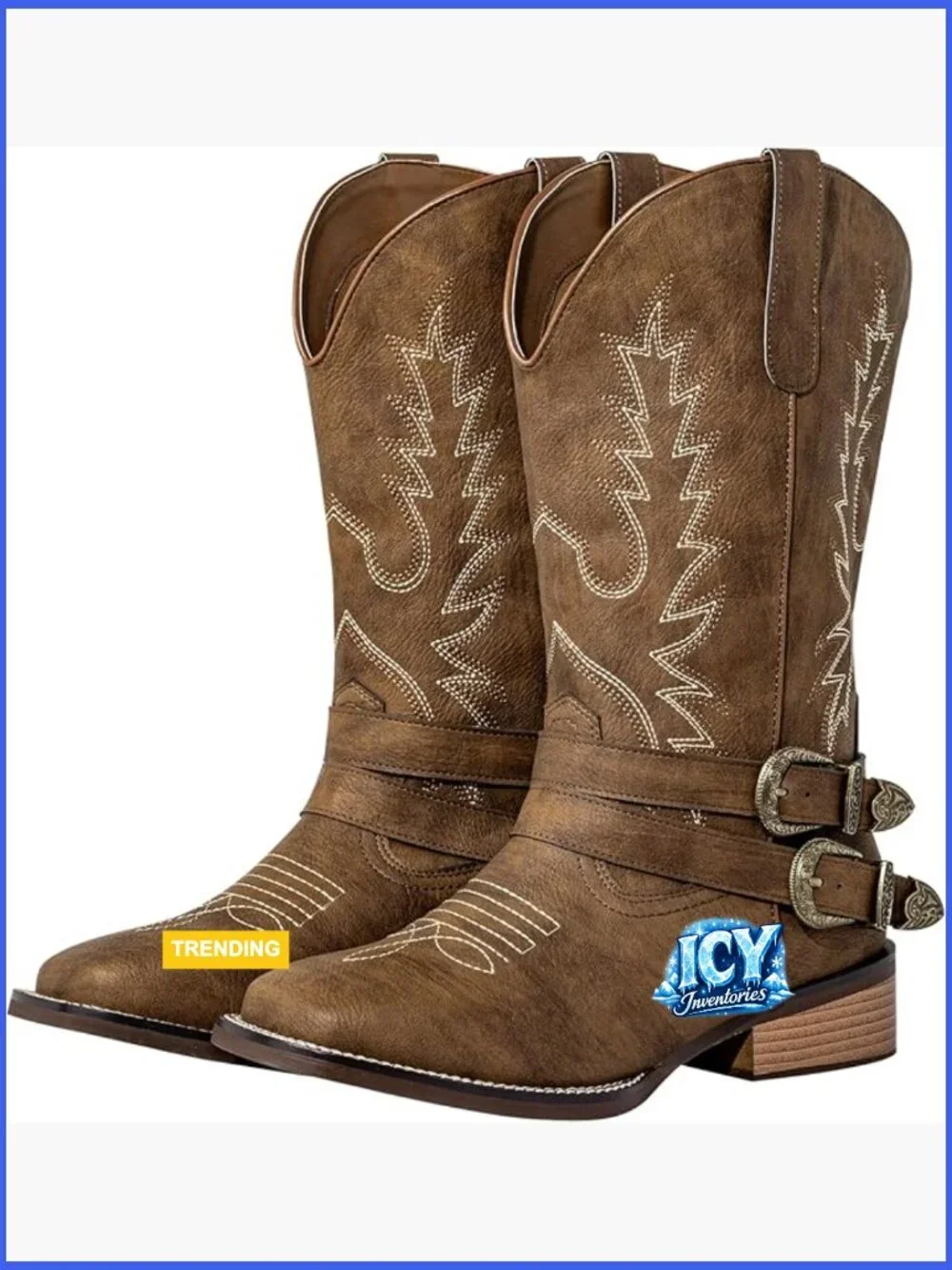 Shoes | Extra Wide Calf Cowgirl Boots With Hidden Stretch Panel ...